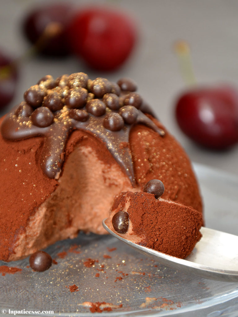 Dunkle Schokoladen-Eisbombe »Bombe glacée au chocolat noir« - La ...