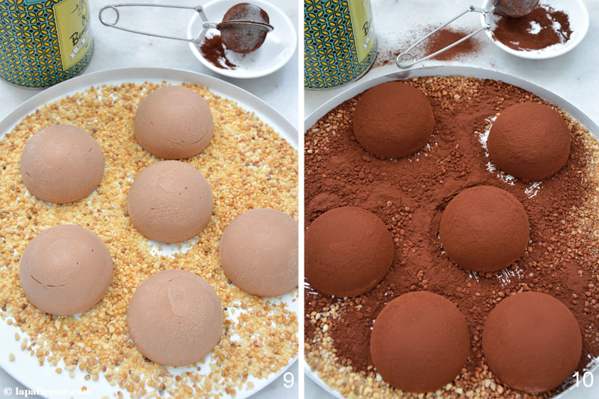 Dunkle Schokoladen-Eisbombe »Bombe glacée au chocolat noir« - La ...